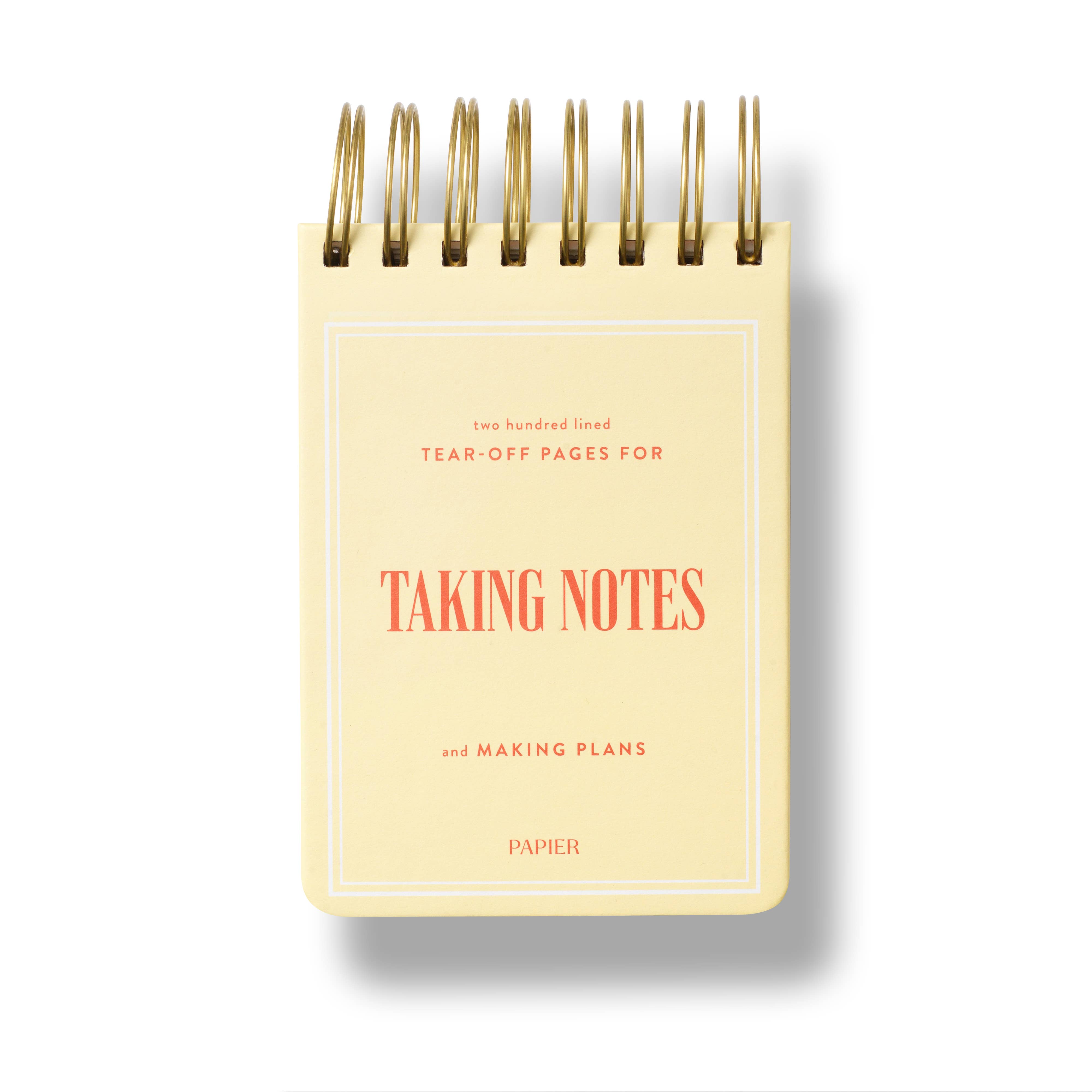 Taking Notes Spiral Notepad – Sidebloom Shop