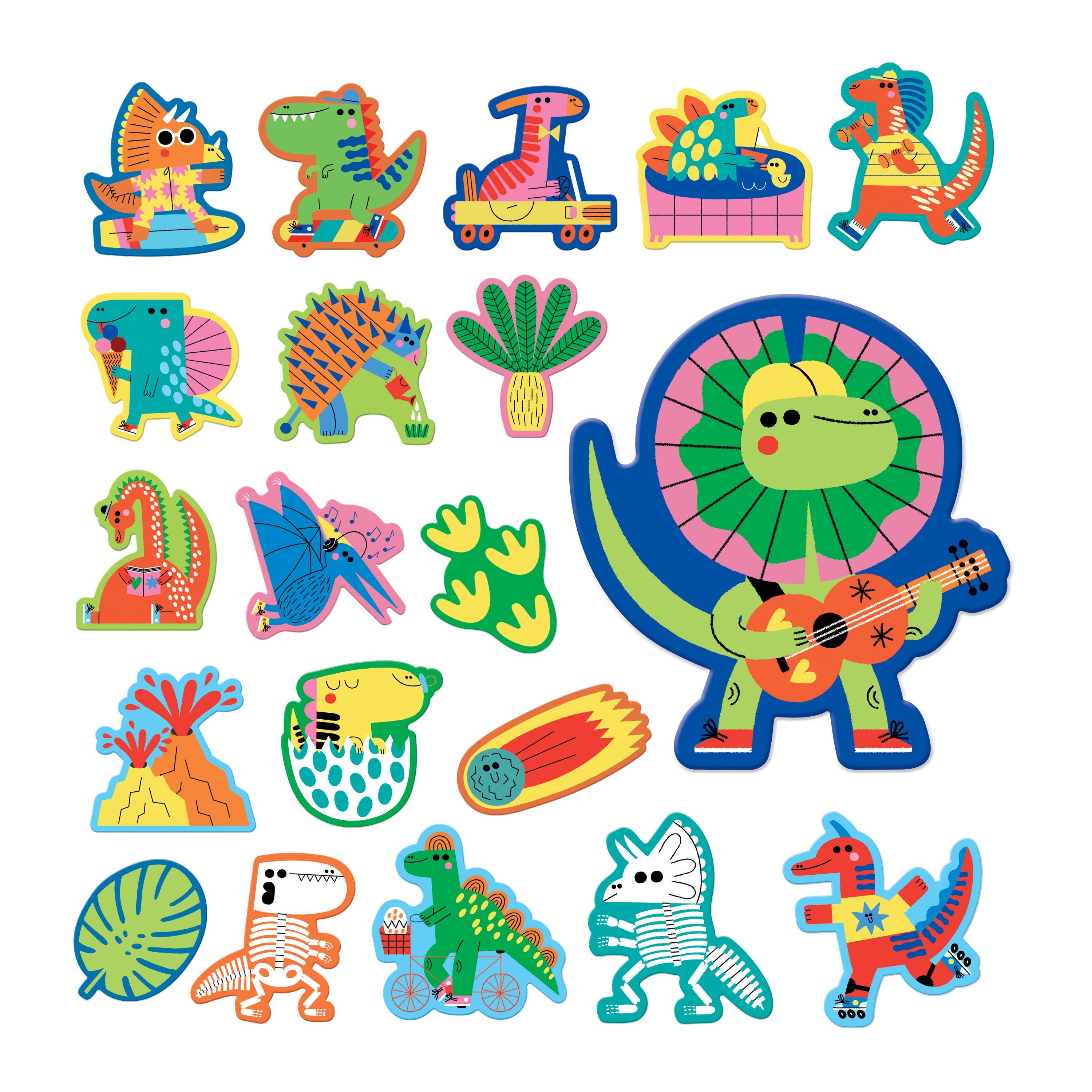 Rub-a-Dub Dinos Stickable Foam Bath Shapes – Sidebloom Shop