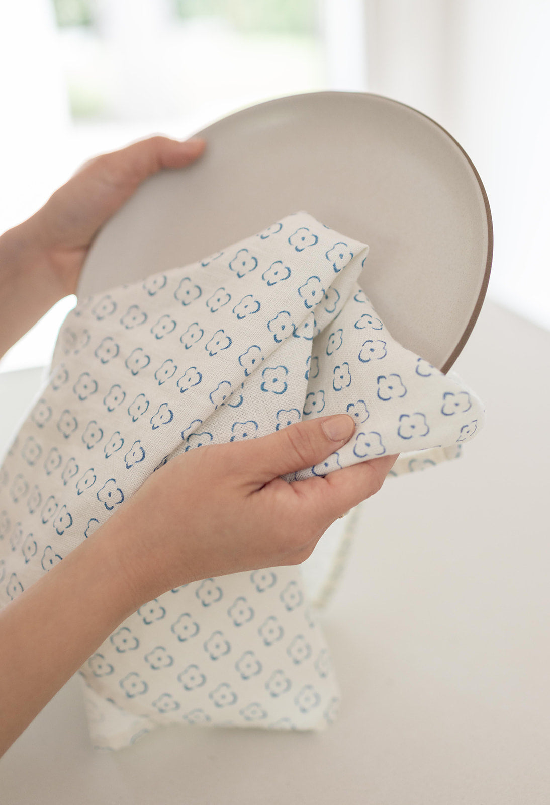 Linen Tea Towel - Elise – Sidebloom Shop