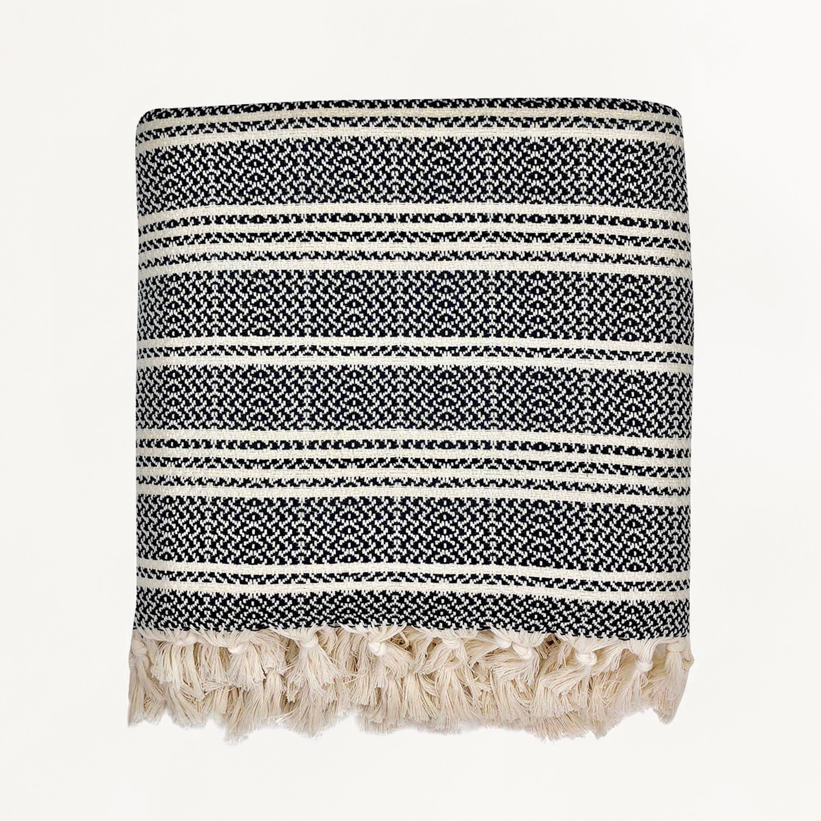 Woven Stripe Turkish Throw – Sidebloom Shop
